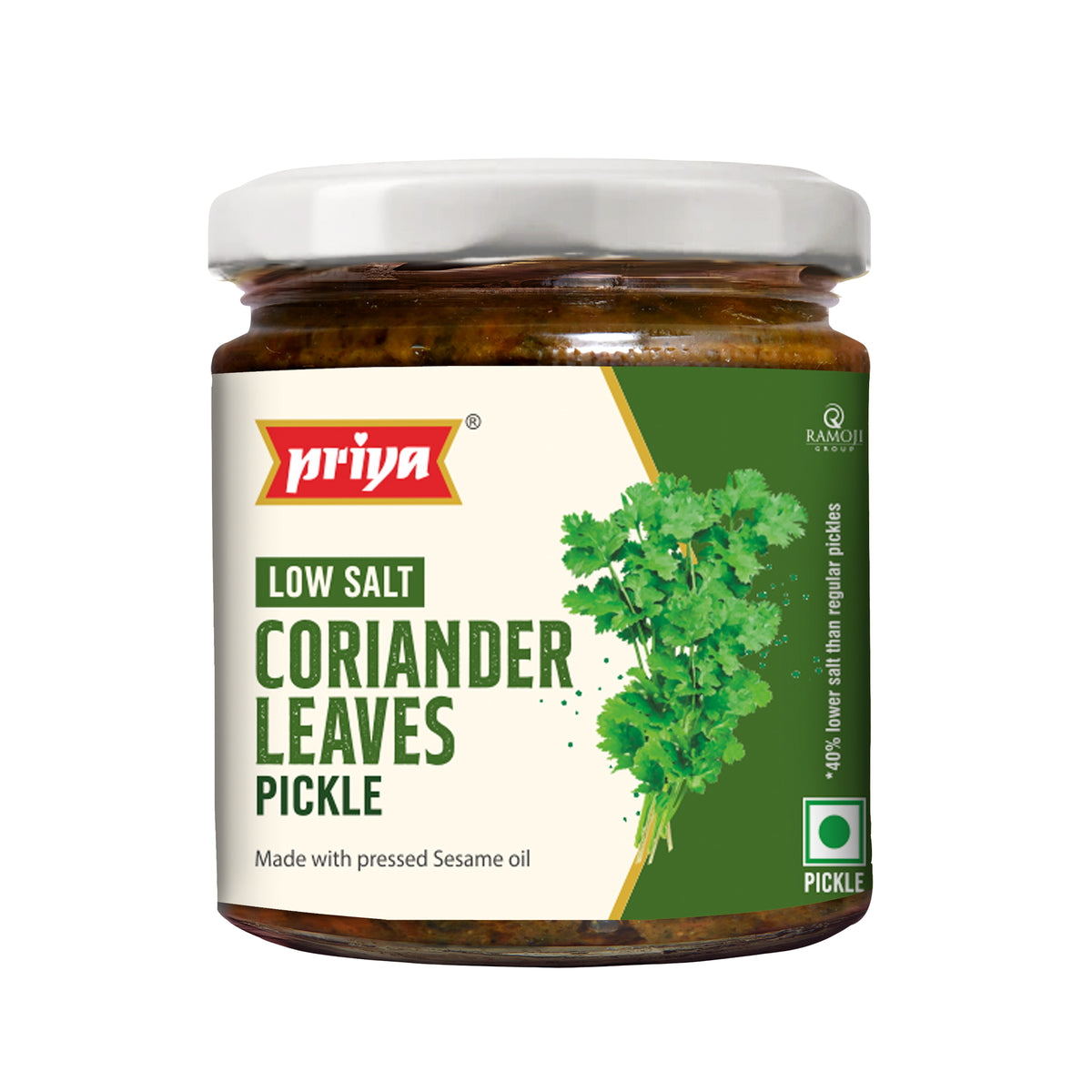 Low Salt Coriander Leaves Pickle 200g
