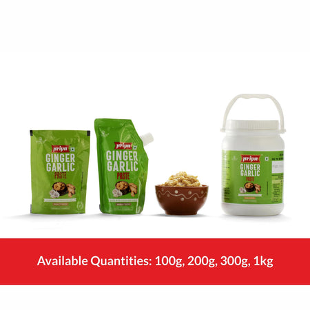 Buy Ginger & Garlic Paste - Adrak Lahsun Paste at Priya Foods