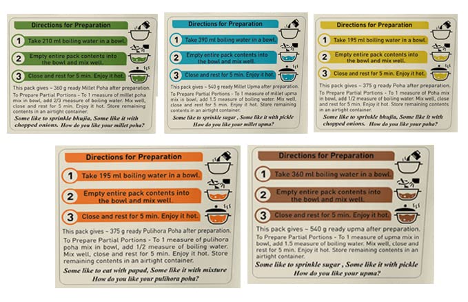 Buy Priya Quick Foods Combo Online | Pack of 5, 840g | Priya Foods